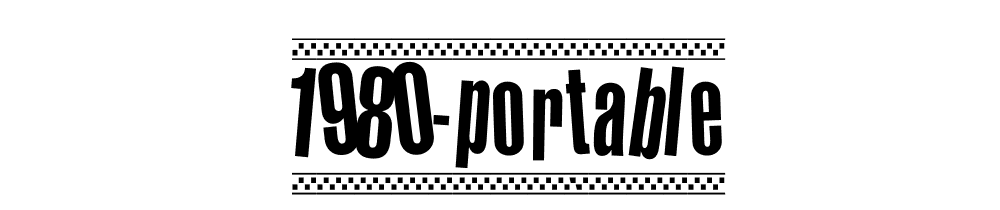 1980-portable font Full Family Free [Download Now]