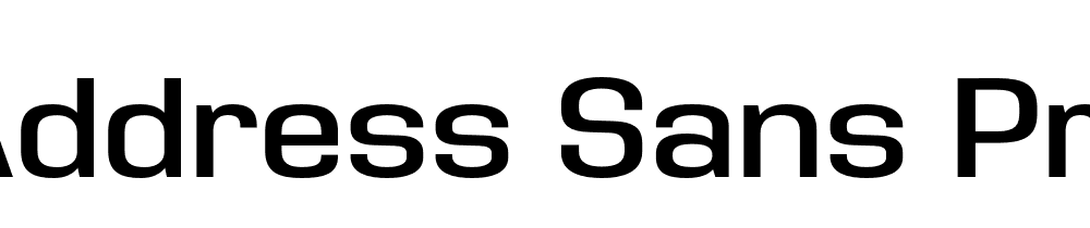 Address Sans Pro font Full Family Free [Download Now]