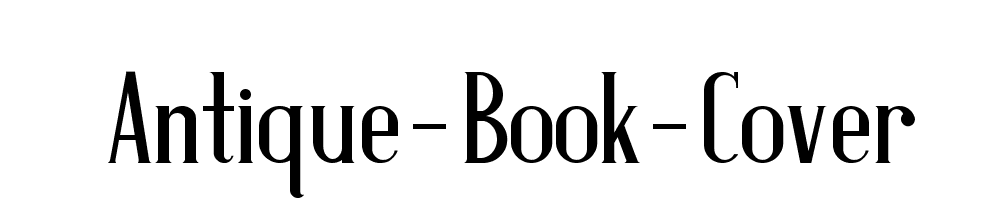 Antique-Book-Cover font Full Family Free [Download Now]