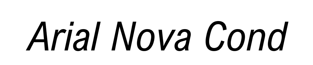 Arial Nova Cond font Full Family Free [Download Now]