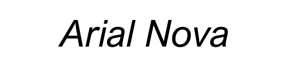 Arial Nova font Full Family Free [Download Now]