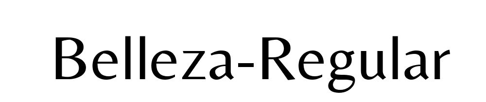 Belleza-Regular font Full Family Free [Download Now]