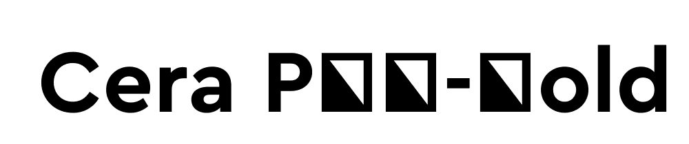 Cera PRO-Bold font Full Family Free [Download Now]