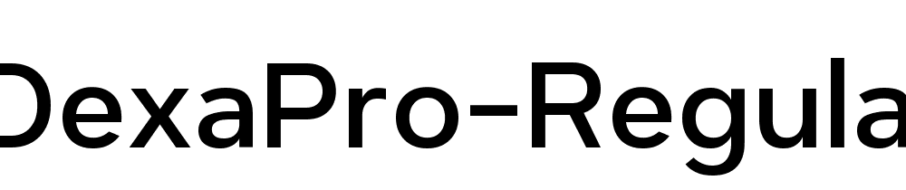 DexaPro-Regular font Full Family Free [Download Now]