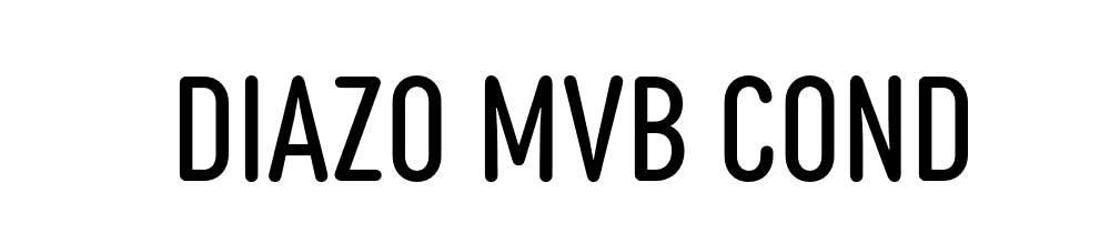 Diazo MVB Cond font Full Family Free [Download Now]
