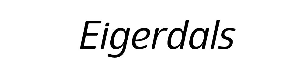 Eigerdals font Full Family Free [Download Now]