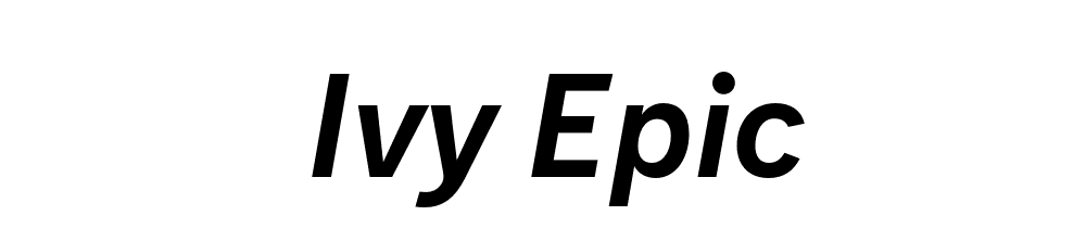 Ivy Epic font Full Family Free [Download Now]