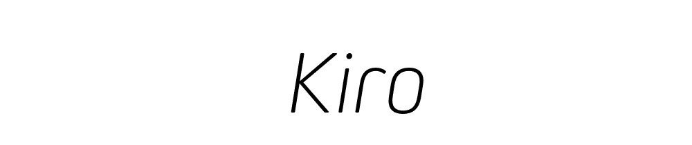 Kiro font Full Family Free [Download Now]