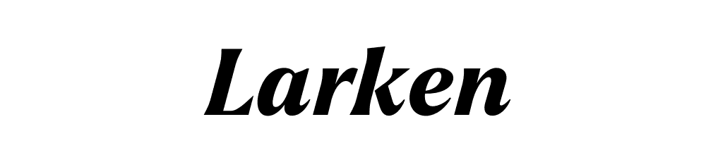 Larken font Full Family Free [Download Now]