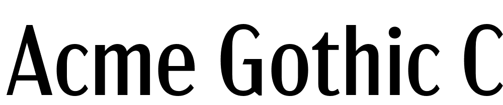 Acme Gothic Comp font Full Family Free [Download Now]