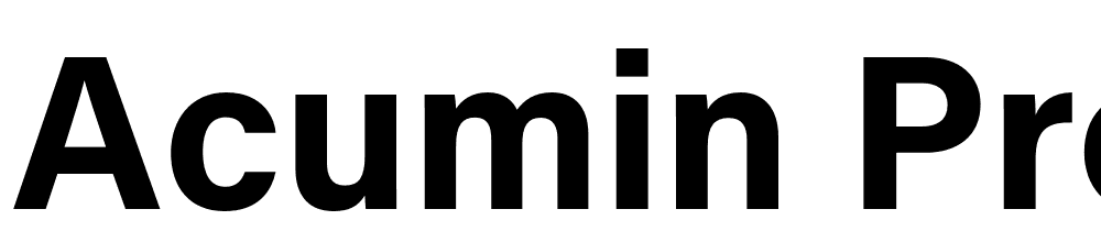 Acumin Pro font Full Family Free [Download Now]