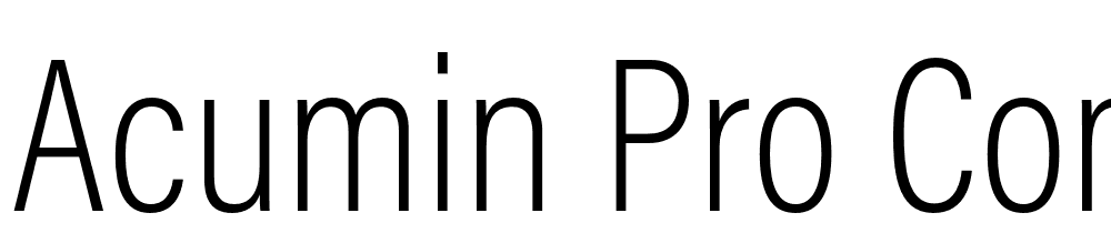 Acumin Pro font Full Family Free [Download Now]