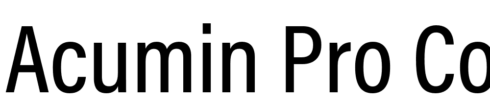 Acumin Pro font Full Family Free [Download Now]
