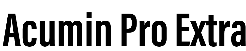 Acumin Pro font Full Family Free [Download Now]