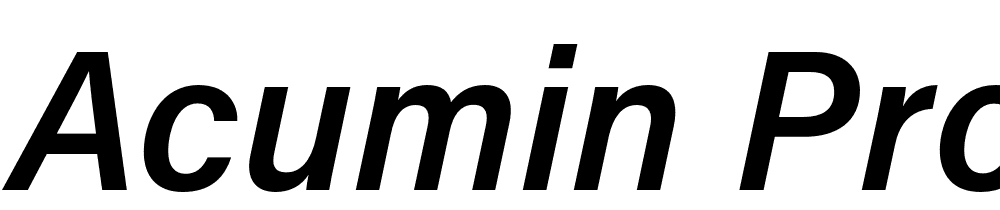 Acumin Pro font Full Family Free [Download Now]