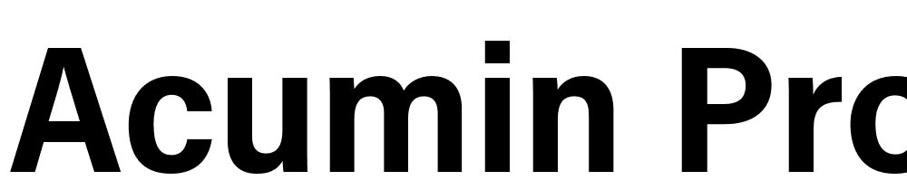 Acumin Pro font Full Family Free [Download Now]
