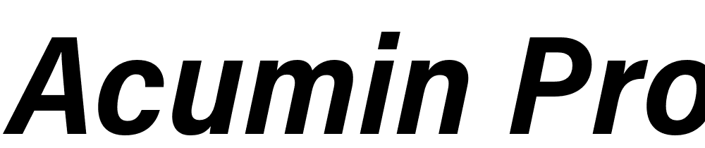 Acumin Pro font Full Family Free [Download Now]