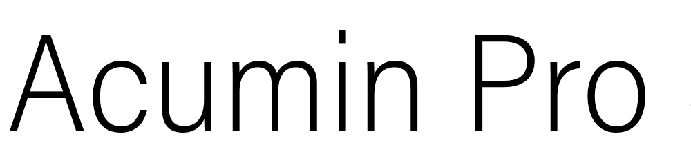 Acumin Pro font Full Family Free [Download Now]