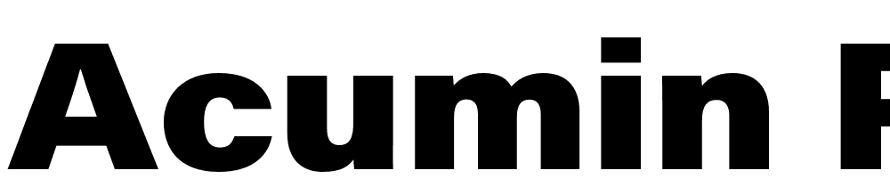 Acumin Pro font Full Family Free [Download Now]