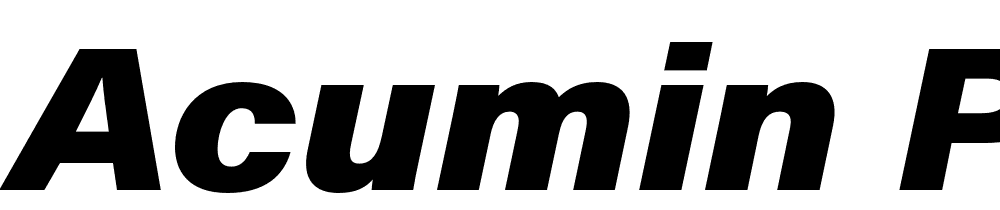 Acumin Pro font Full Family Free [Download Now]