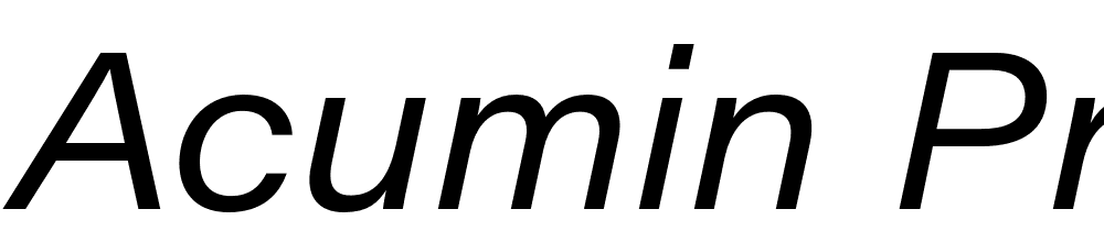 Acumin Pro font Full Family Free [Download Now]