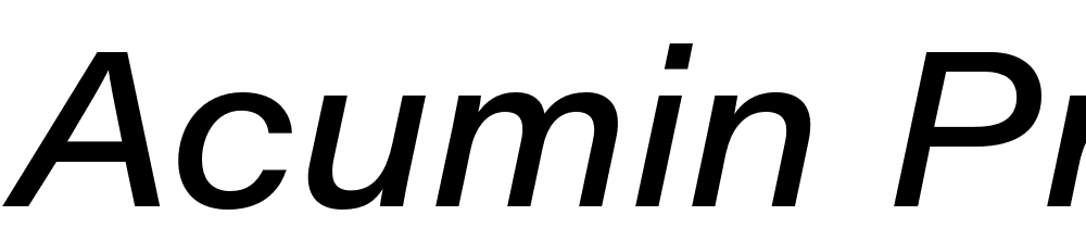 Acumin Pro font Full Family Free [Download Now]