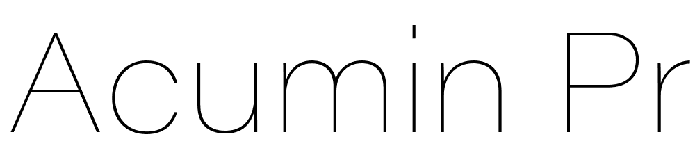Acumin Pro font Full Family Free [Download Now]