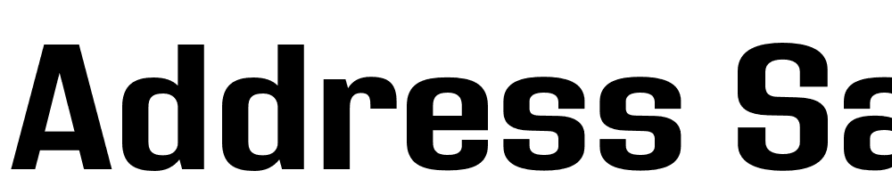 Address Sans Pro font Full Family Free [Download Now]