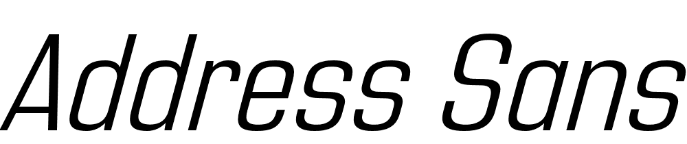 [ تحميل خط ] تنزيل Address Sans Pro