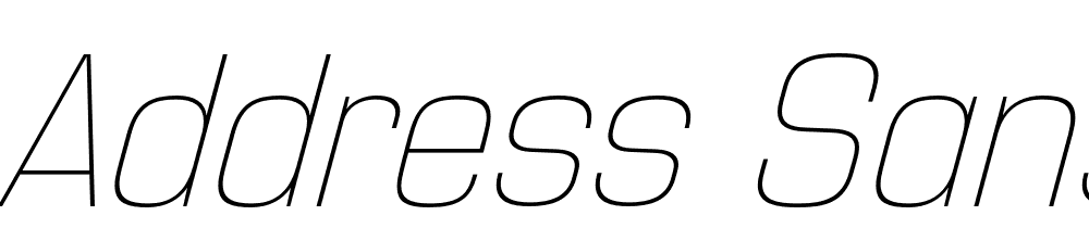 [ تحميل خط ] تنزيل Address Sans Pro