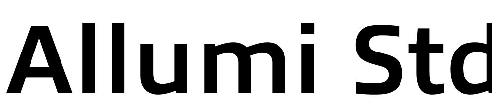 Allumi Std font Full Family Free [Download Now]