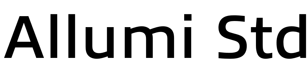 Allumi Std font Full Family Free [Download Now]