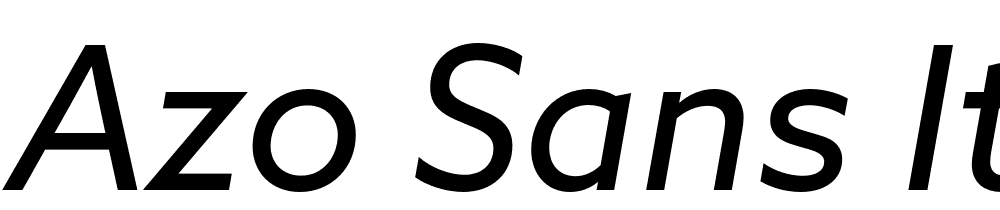 Azo Sans font Full Family Free [Download Now]