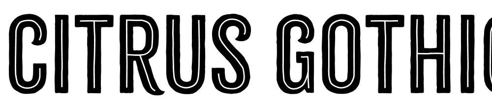 [ تحميل خط ] تنزيل Citrus Gothic