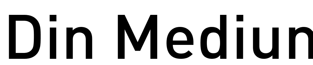 DIN-Medium font Full Family Free [Download Now]