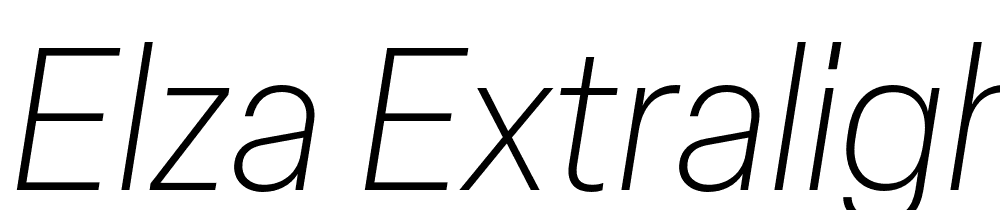 Elza font Full Family Free [Download Now]