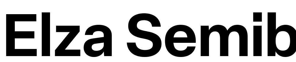 Elza font Full Family Free [Download Now]