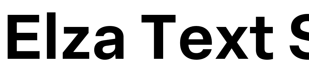 Elza font Full Family Free [Download Now]