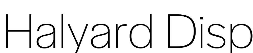 Halyard Display font Full Family Free [Download Now]