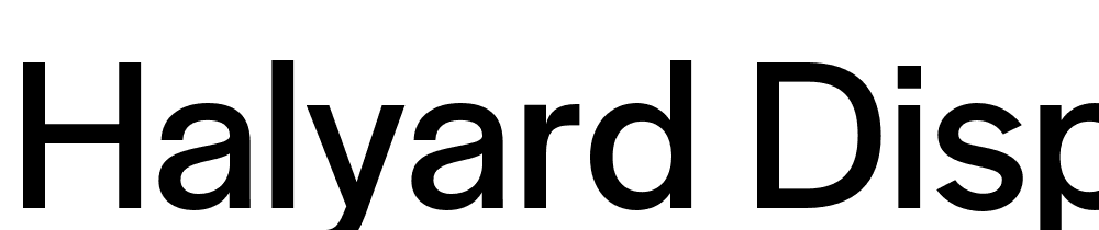 Halyard Display font Full Family Free [Download Now]