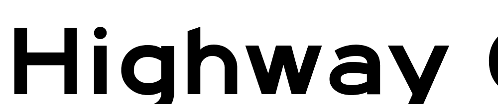 Highway Gothic font Full Family Free [Download Now]