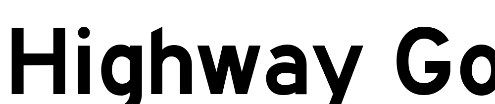 Highway Gothic font Full Family Free [Download Now]