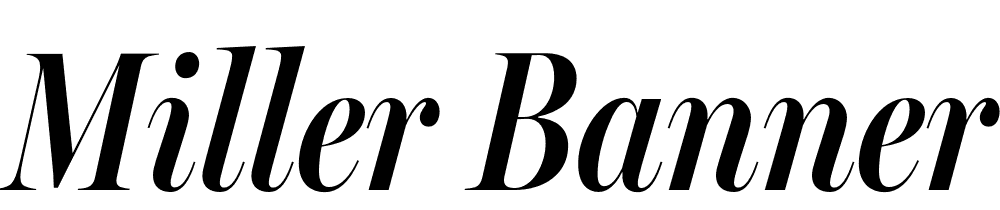 Miller Banner font Full Family Free [Download Now]