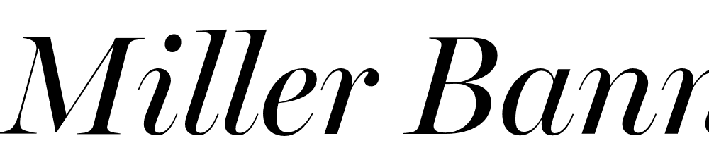 Miller Banner font Full Family Free [Download Now]