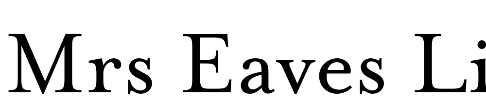 Mrs Eaves font Full Family Free [Download Now]