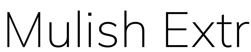 Mulish Extra font Full Family Free [Download Now]
