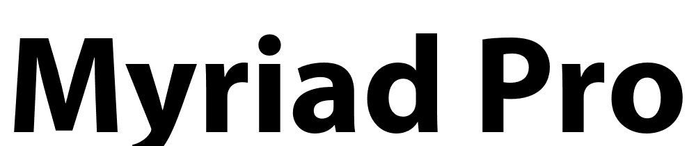 Myriad Pro font Full Family Free [Download Now]