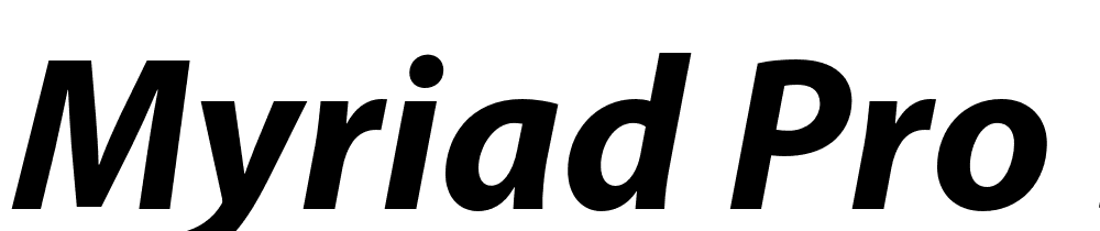 Myriad Pro font Full Family Free [Download Now]