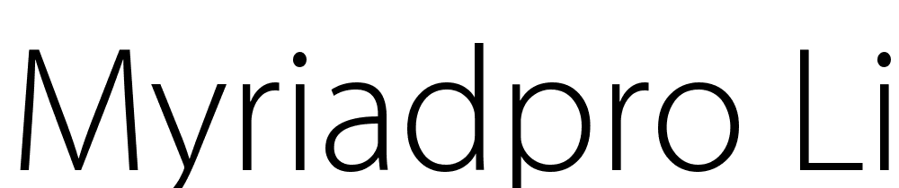 Myriad Pro font Full Family Free [Download Now]