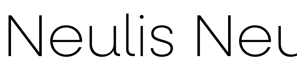 Neulis Sans font Full Family Free [Download Now]